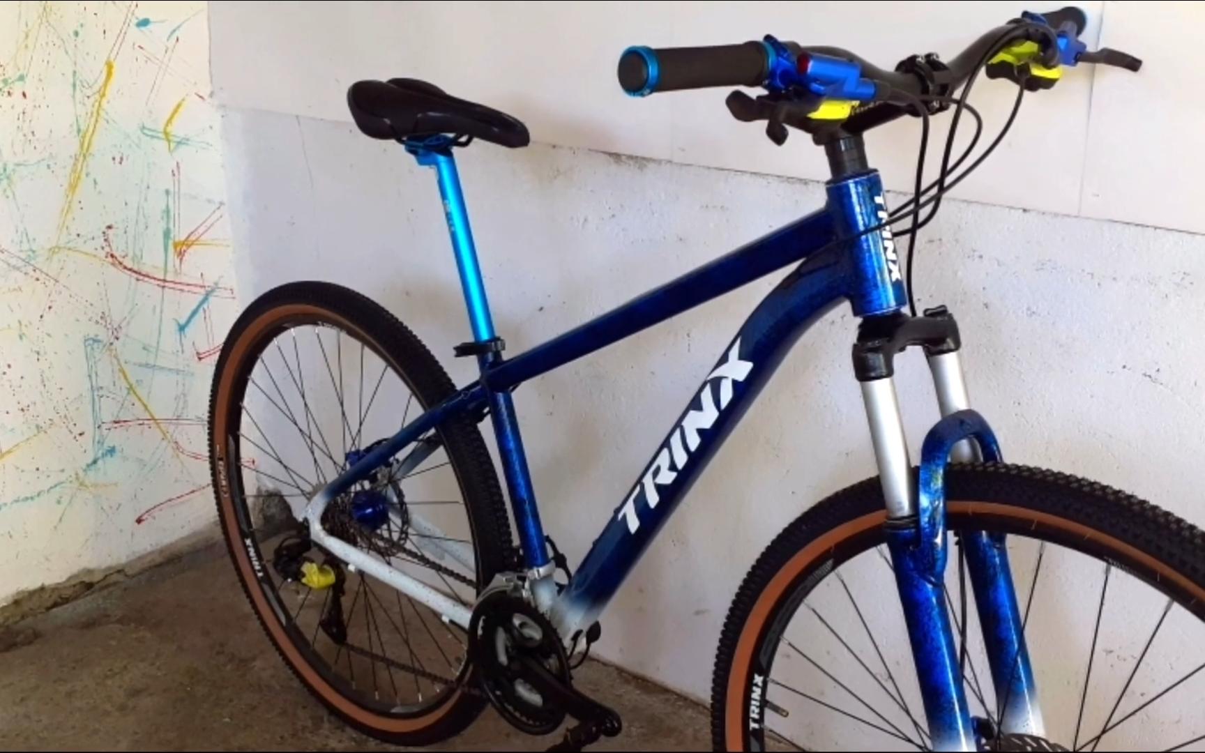 【老车翻新】TRINX千里达入门山地车涂装定制翻新Majes 29er限量版本