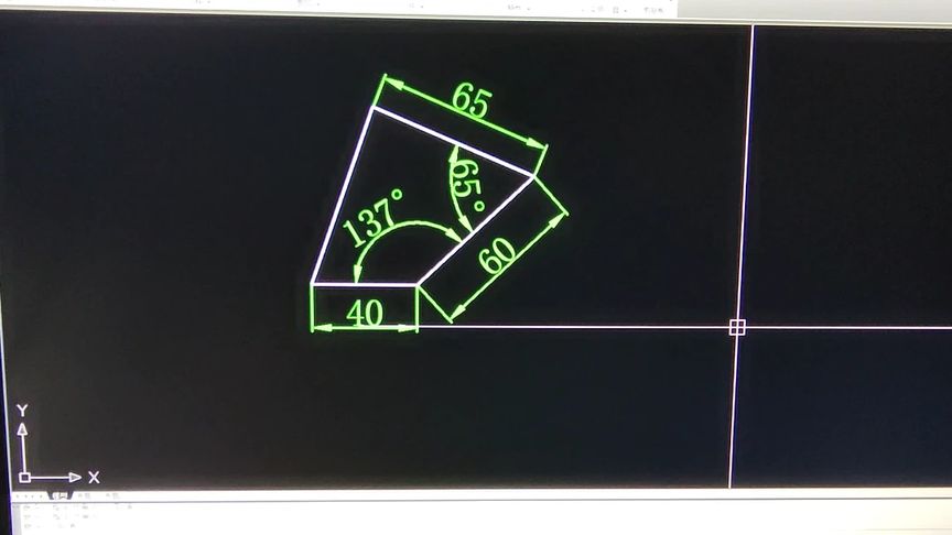 CAD图纸练习,注意角度直线的绘制及角度计算问题