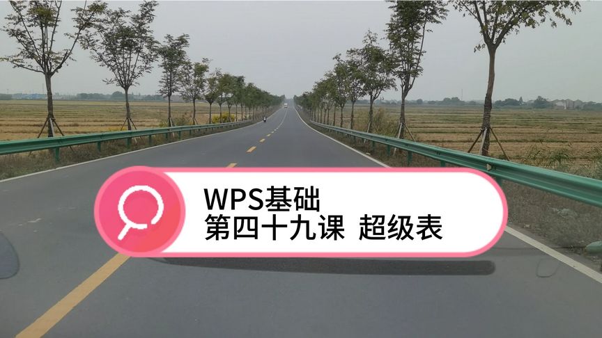 WPS表格 透视表(第四十九课 超级表)