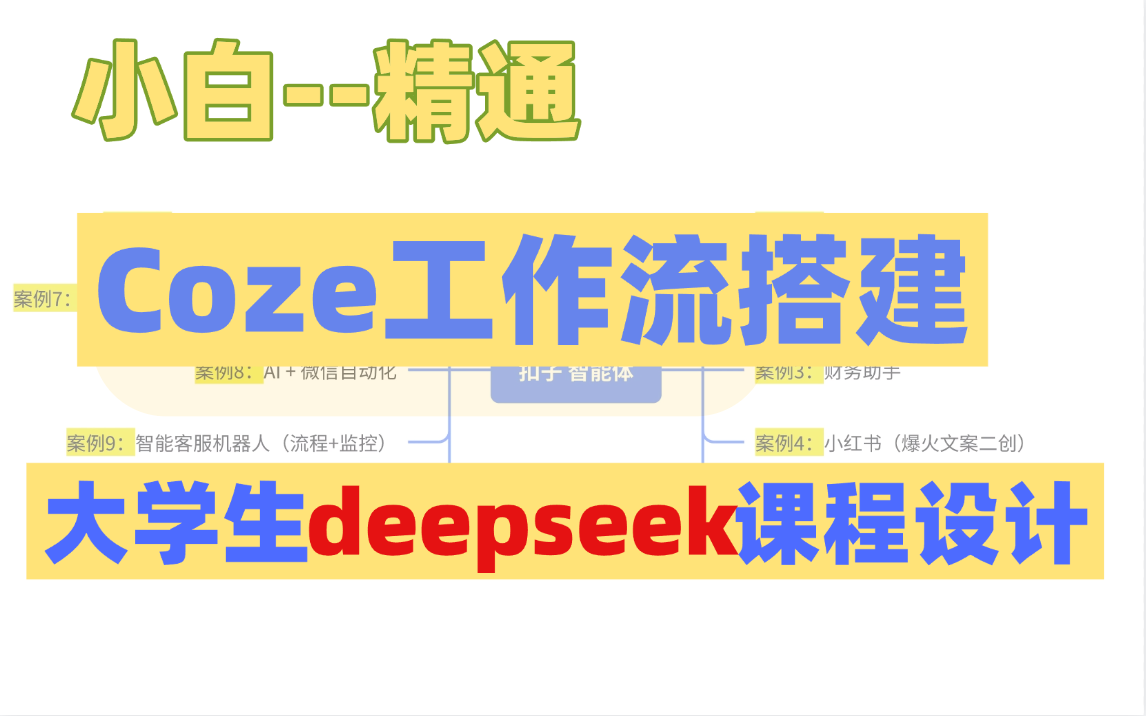 deepseek课程设计,大学生本地搭建中医诊疗知识库!不写代码,扣子工作...