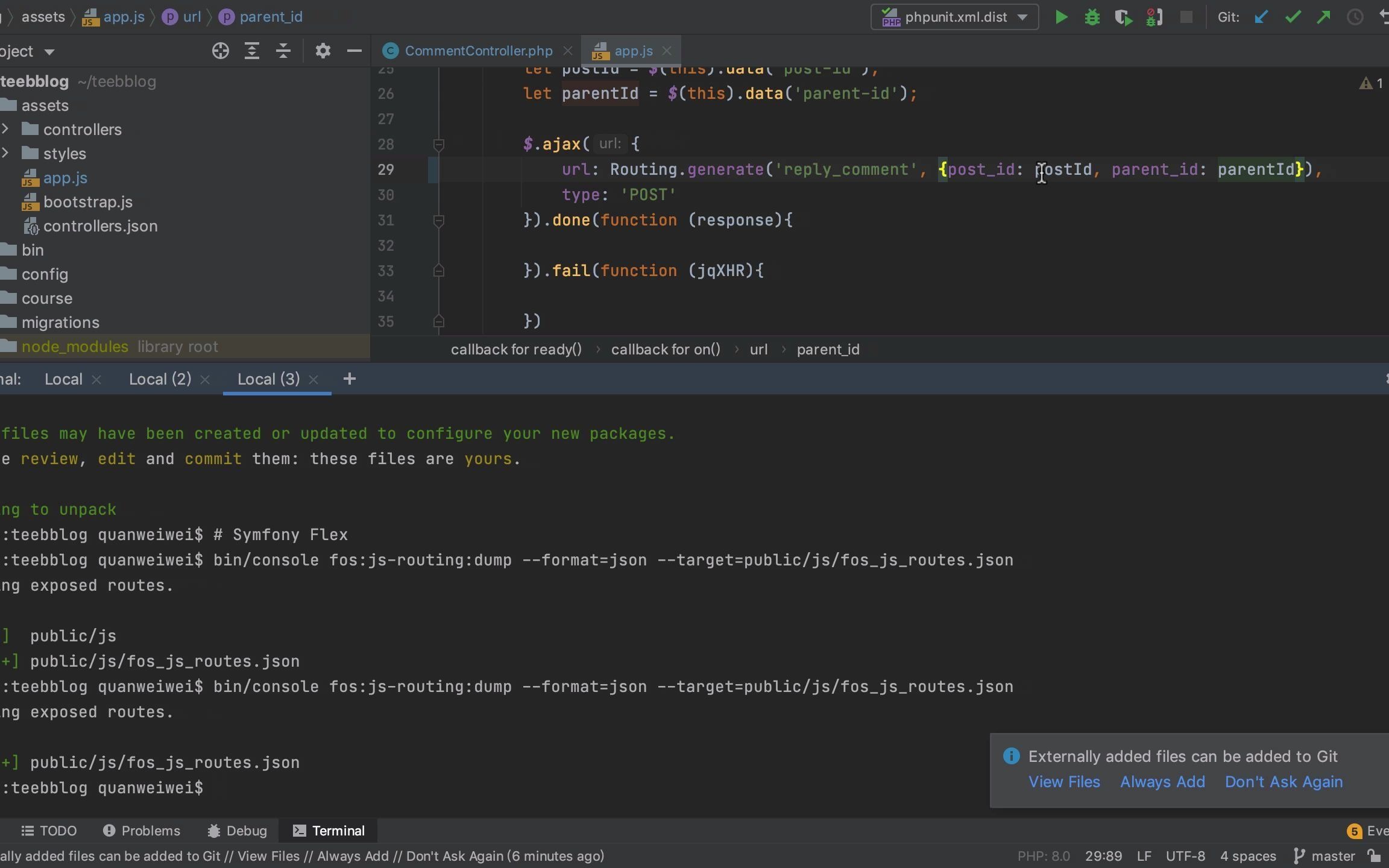 《Symfony 5全面开发》视频教程44、FosJsRoutingBundle的使用