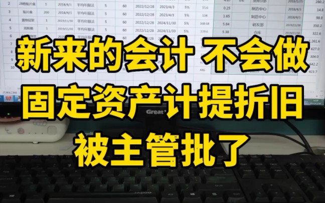固定资产计提折旧其实很简单,一张表格就可以搞定