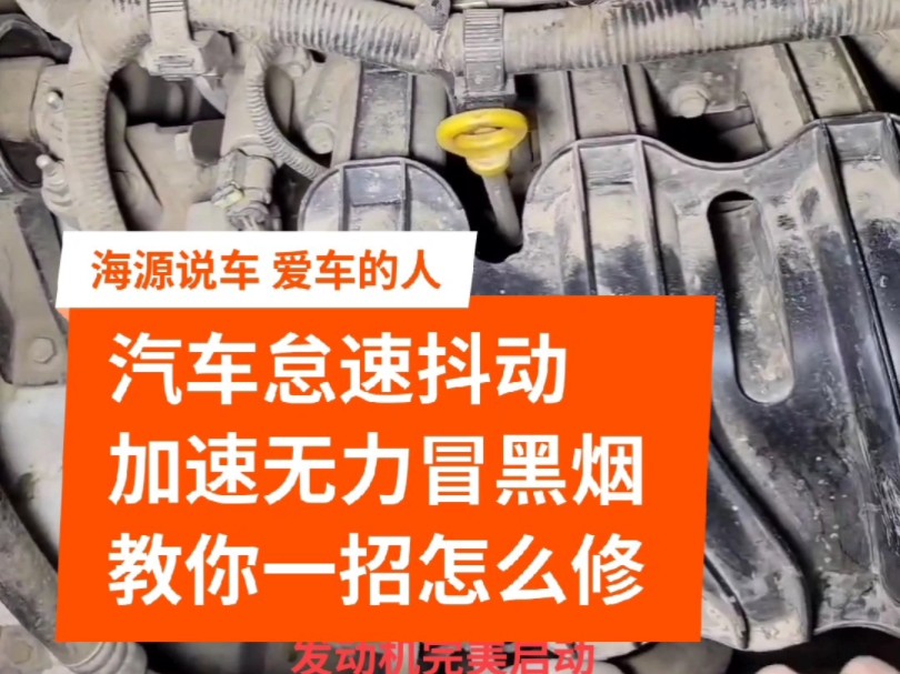 发动机启动困难怠速喘气维修讲解全过程