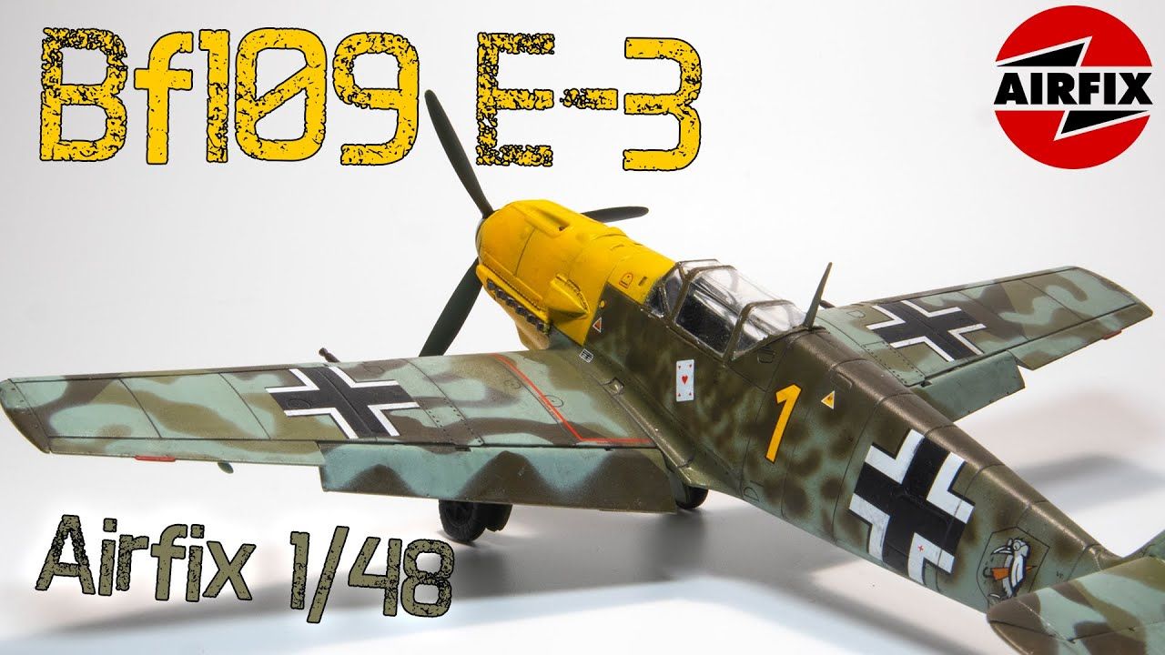 空修 1/48 梅塞施密特Bf109 E3-二战德军战斗机模型制作Full Build