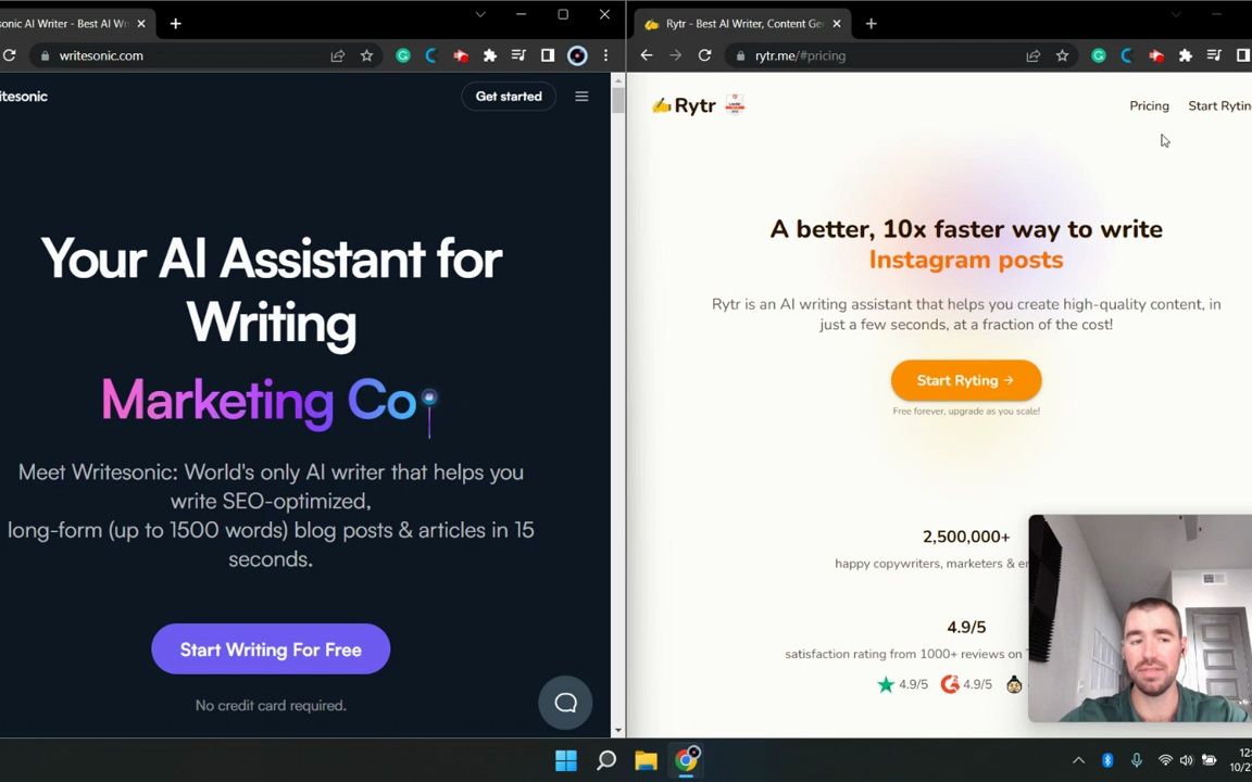 Writesonic vs Rytr - Which is the BEST VALUE
