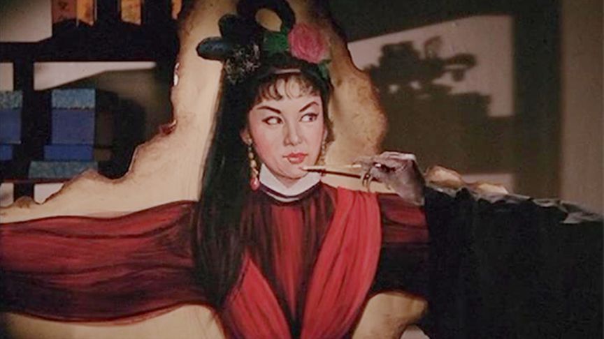 1965年的鬼片《画皮》:秀才娶了一个大户小姐,晚上来到窗前查看