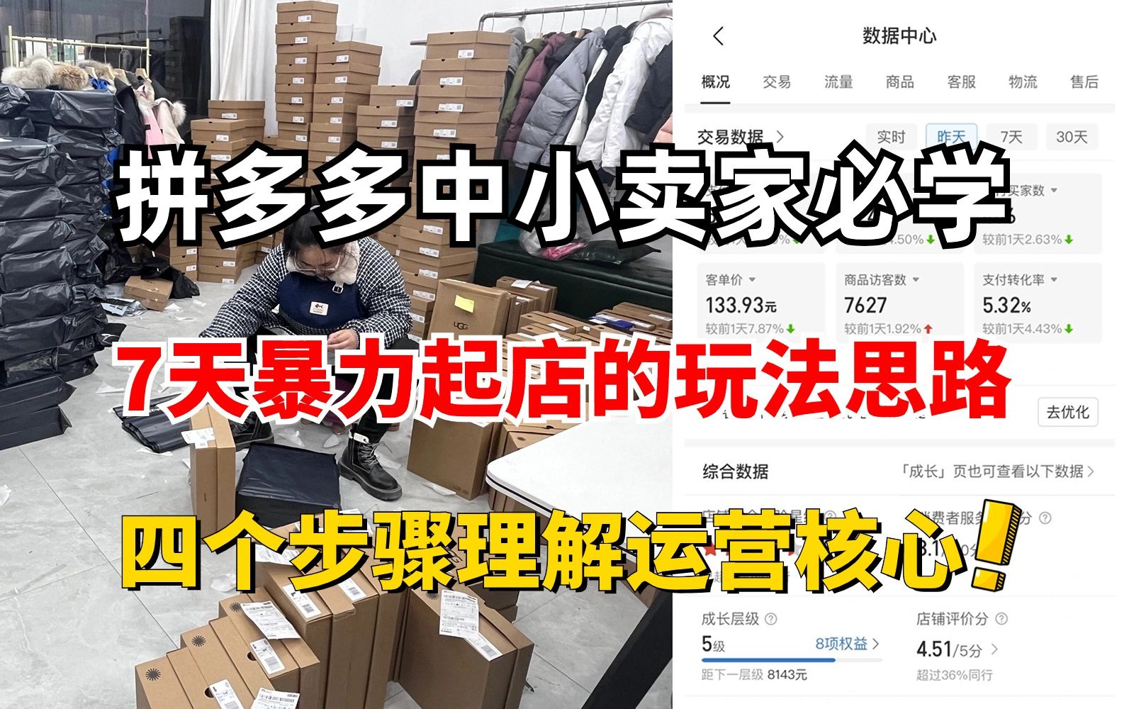 ...卖家(必学秘籍)七天暴力起店的玩法思路,四个步骤让你明白运营的核心!