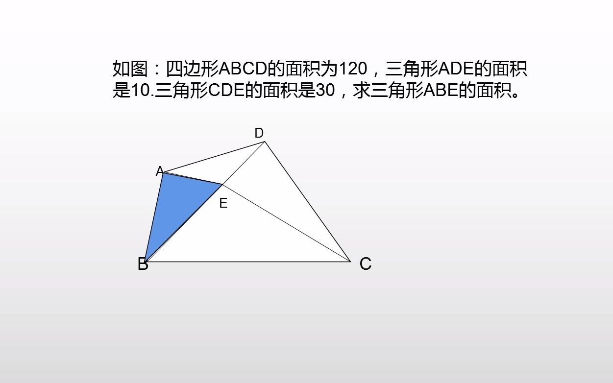 奥数经典:底高模型求面积6