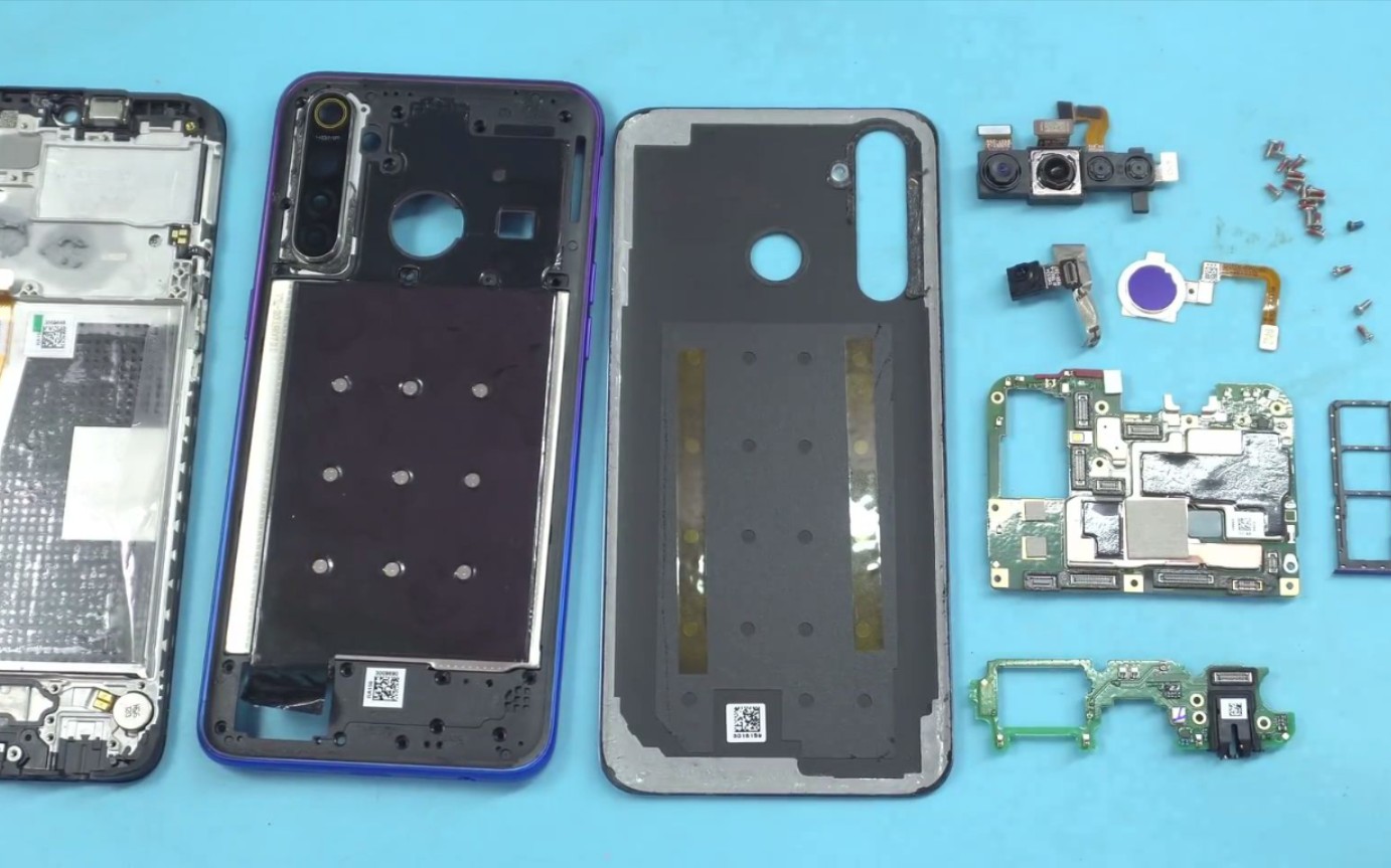 【拆解】realme Q 四摄手机拆解 (海外版5pro拆机视频)