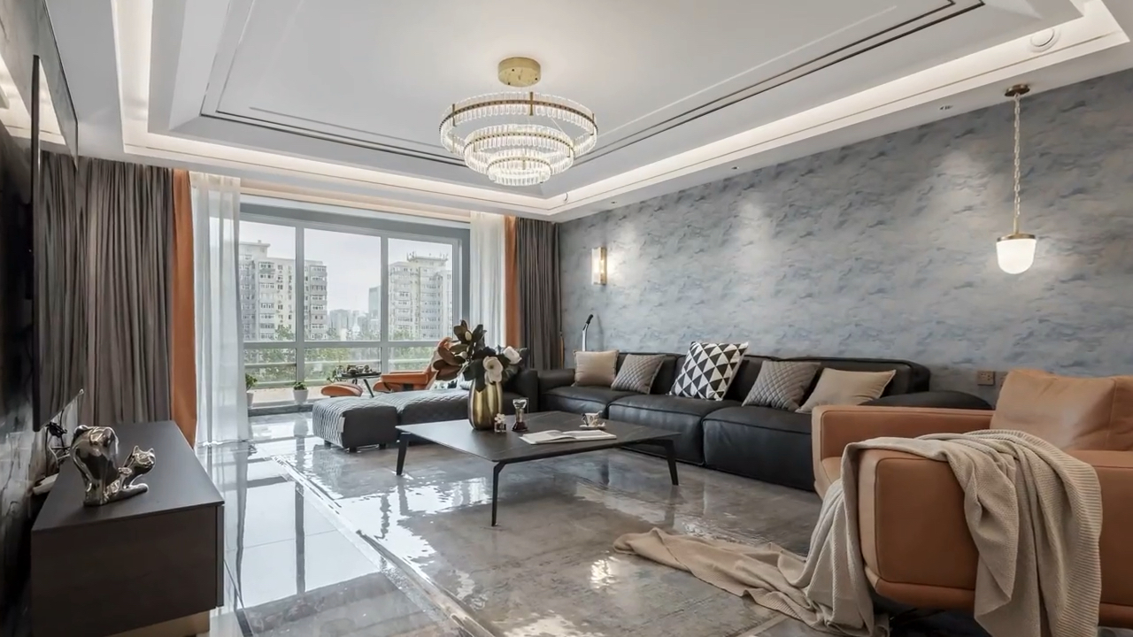 现代轻奢风格装修案例实拍分享#装修案例#