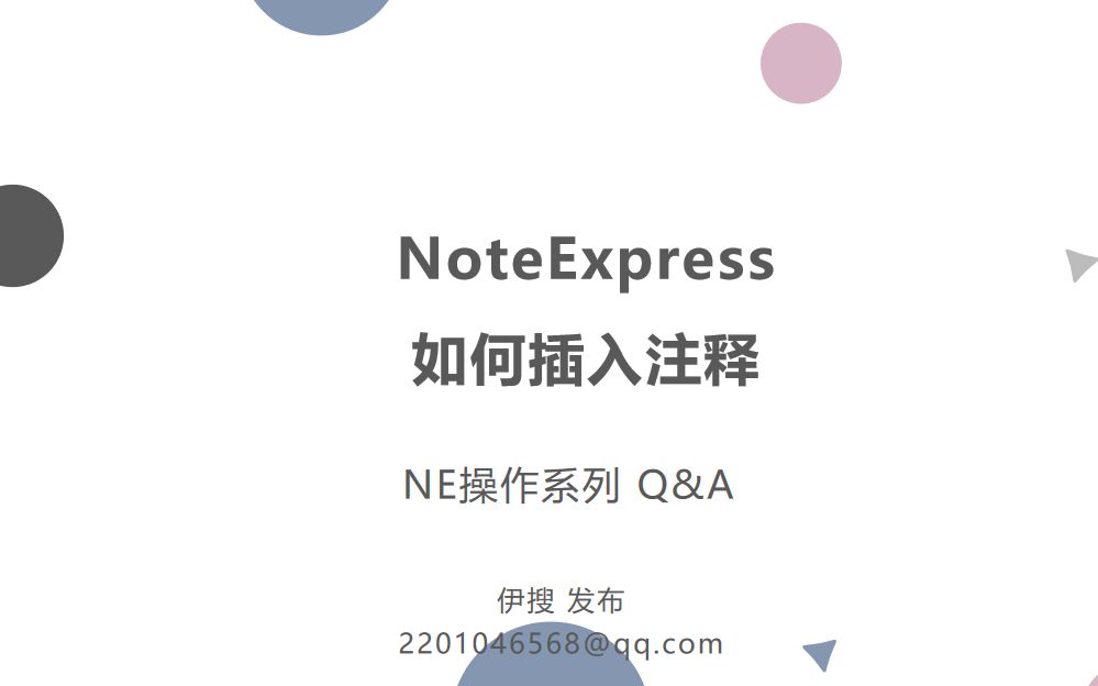 NE 如何插入注释