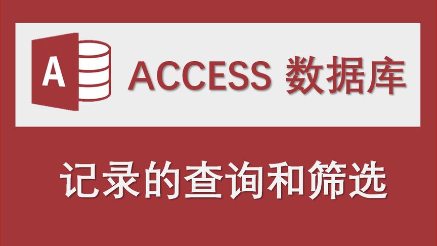 access绑定记录多种类型查询和筛选功能讲解-多条件查询