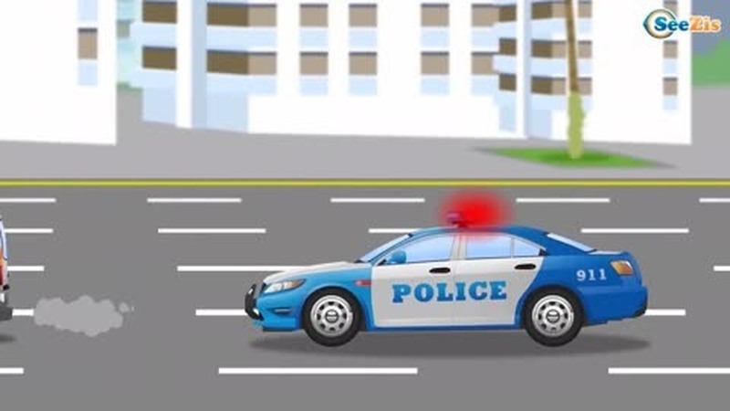 儿童动画:好多的警车都在抓捕黑色轿车,这是出啥事了