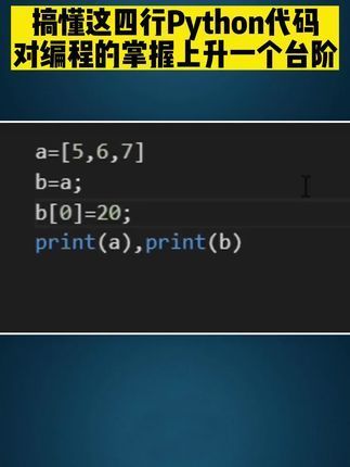 看懂这四行Python代码,让你对编程的掌握上升一个台阶