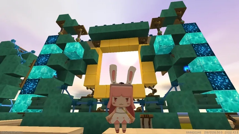 迷你世界兔美美:兔美美制作活塞门