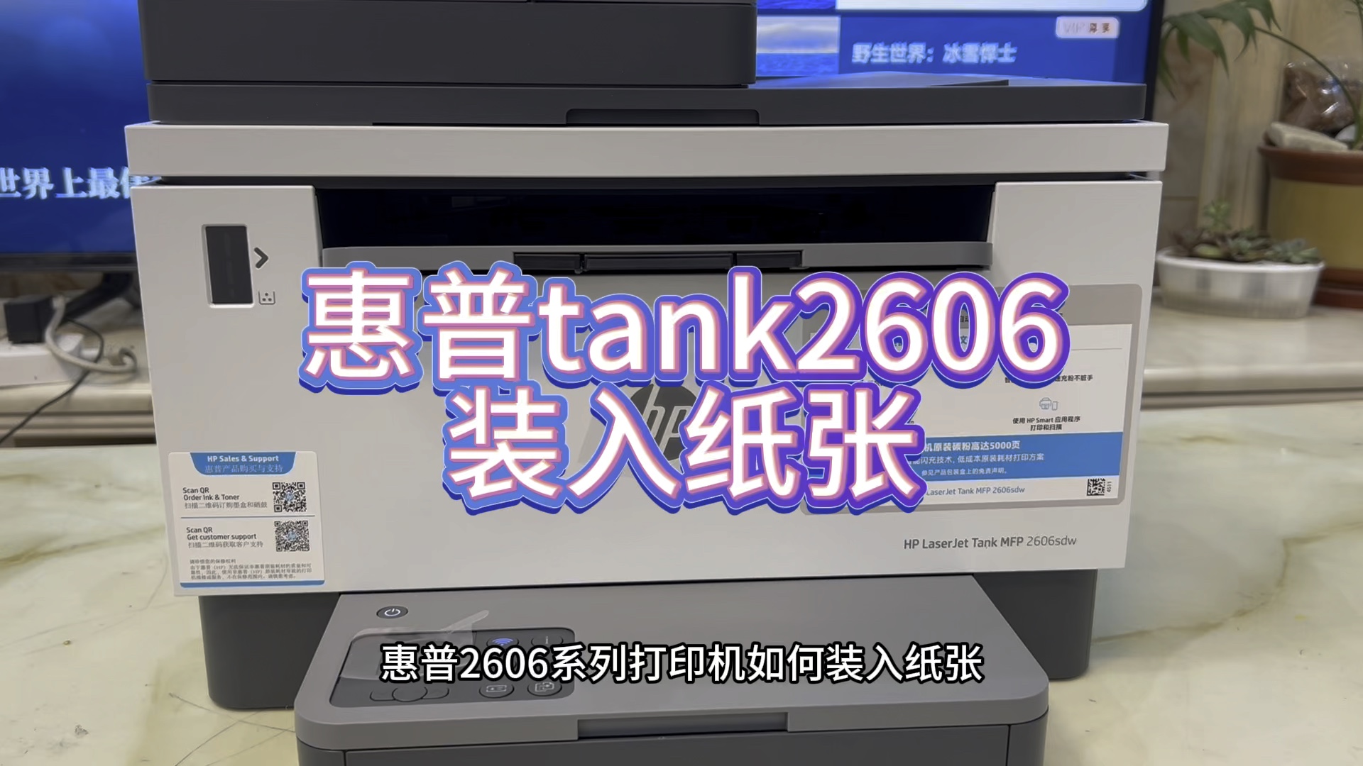 HP惠普2606dw/2606sdw/1005w如何装入纸张,放纸