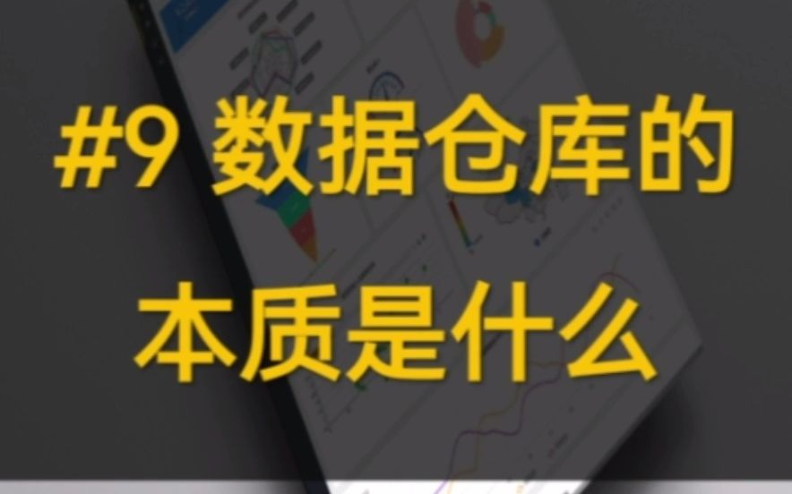 #009 数据仓库的本质是什么?