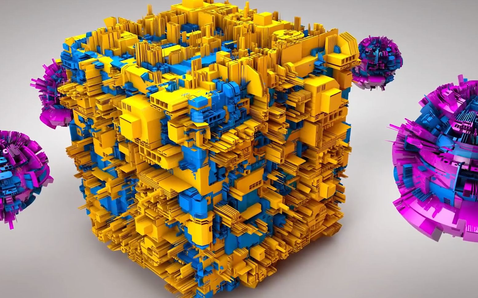 【C4D教程】用C4D软件制作置换科技异形模型视频教程讲解