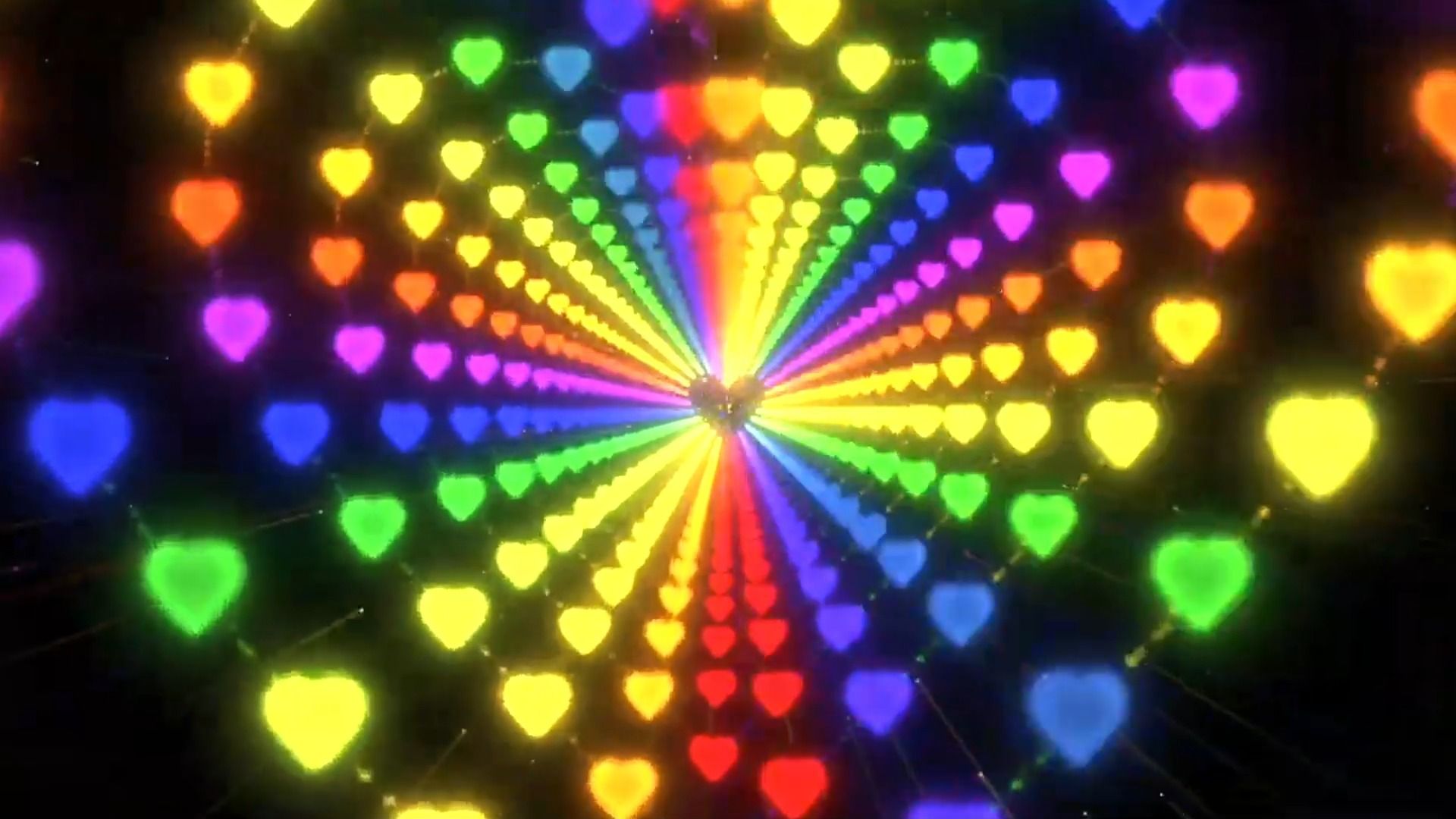 ...2分钟的马卡龙彩虹爱心冲屏❤️ 浪漫幻想舞蹈晚会年会循环动画