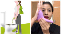 女人也能站着小便,美国发明用起来真方便,贴着身体放就行了