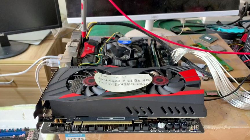 华硕GTX1060显卡惨遭雷劈,导致核心供电丢失,简单修复一例