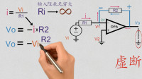 第47期 02 运算放大器负反馈电路,初步了解“虚短”和“虚断”