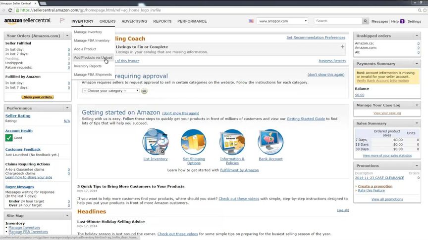 亚马逊课程11:在美国站如何批量上传产品