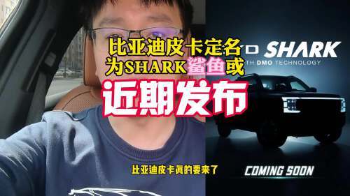 比亚迪旗下首款混动皮卡,正式定名为SHARK(鲨鱼),这下有好戏看了