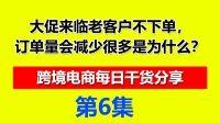 6、速卖通大促来临老客户不下单,订单量会减少很多是为什么?