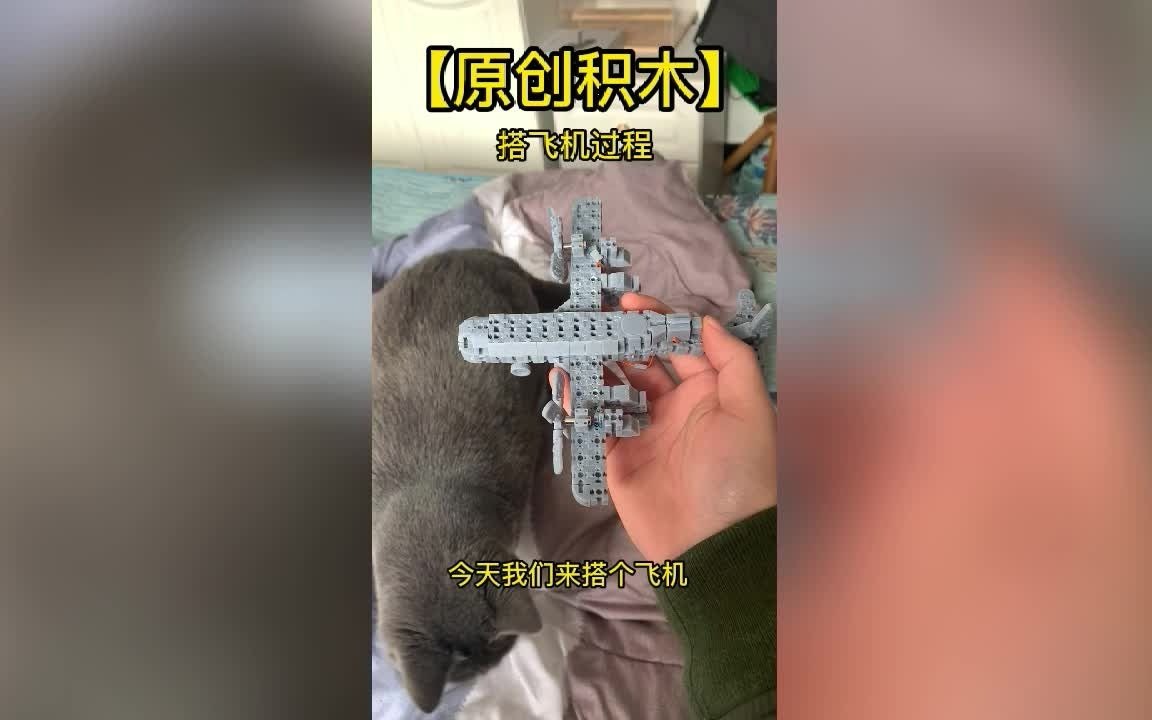 【原创积木】积木飞机搭建过程