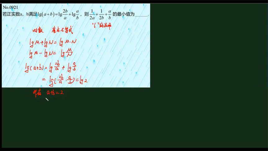 [高一基础].对数运算及基本不等式中“1”的应用