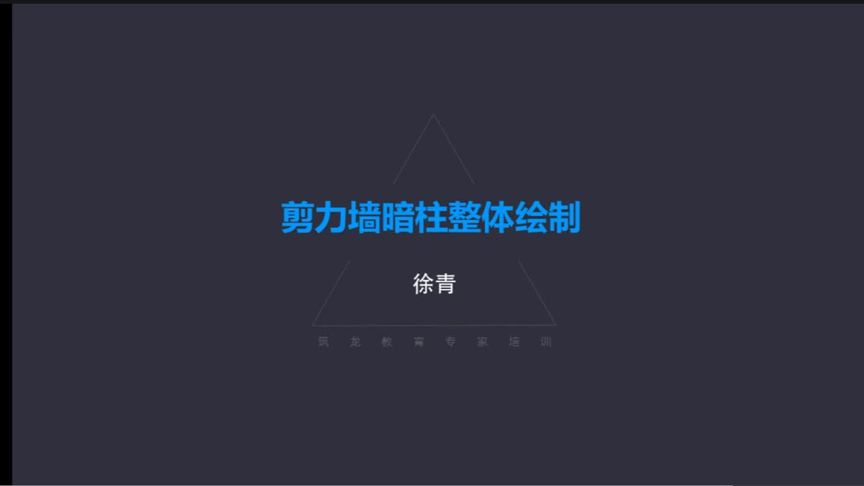 068-剪力墙暗柱整体绘制