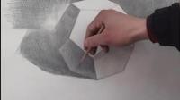 素描步骤素描基础入门教学素描几何形体五角十二面体的画法4素描...