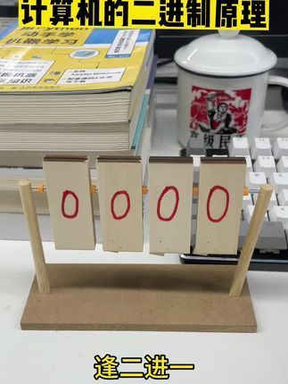 一个15秒视频让你看懂计算机二进制原理