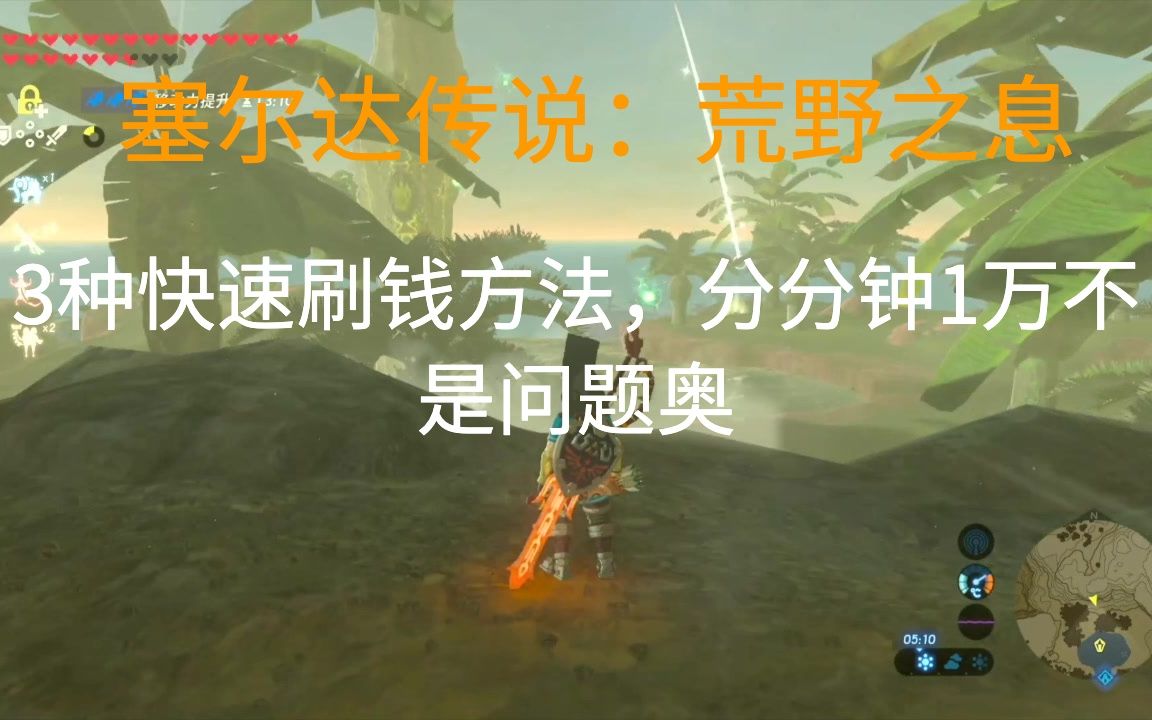 【塞尔达传说:荒野之息】3种快速刷钱方法,分分钟1万不是问题奥
