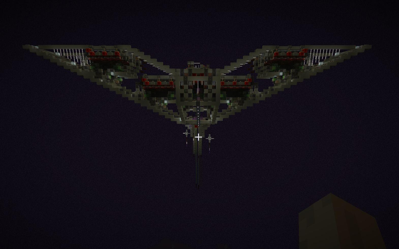 矢量珍珠炮和天基屠龙炮演示(原理在简介)_我的世界_第一视角