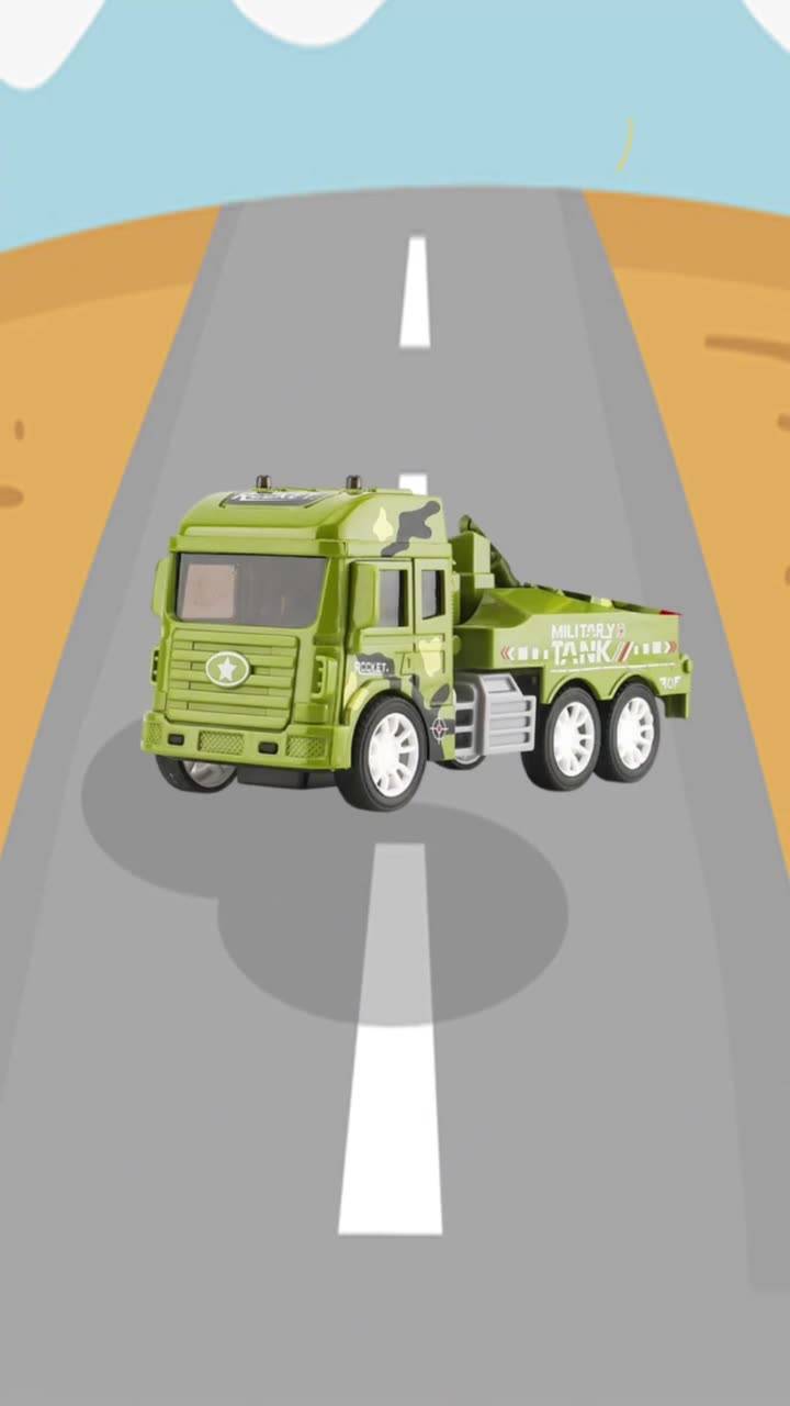 动漫:4辆工程车互换零件,工程车动画片大全