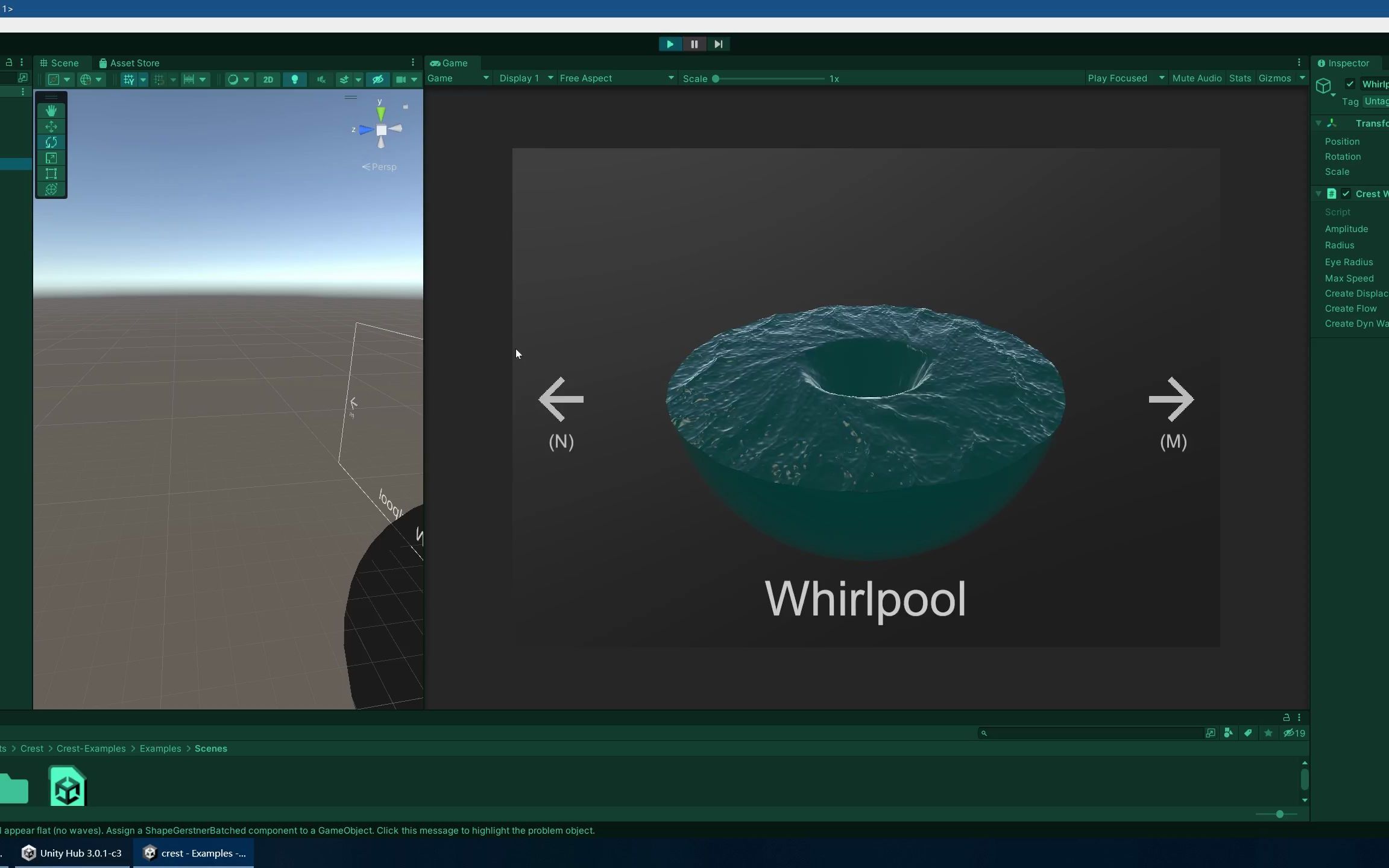 “强烈推荐”免费Unity插件 - Crest 水体模拟插件
