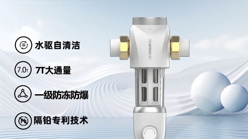 BRISK倍瑞康前置过滤器全屋净水7吨大流量316L不锈钢自清洁防爆