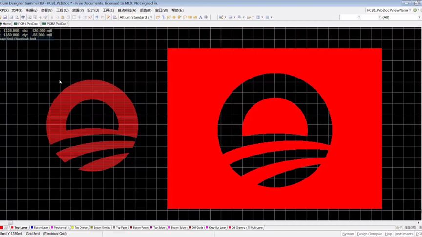PCB设计软件ad09,制作logo的方法,看一遍就会了。