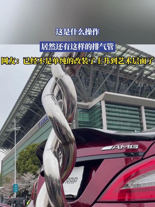 这是什么操作,居然还有这样的排气管,网友:上升到艺术层面了
