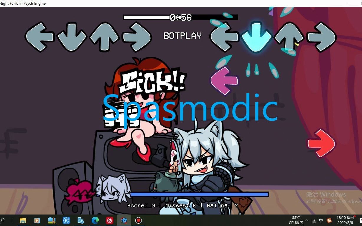 【FNF X Phigros】自制谱Spasmodic(Haocore Mix)