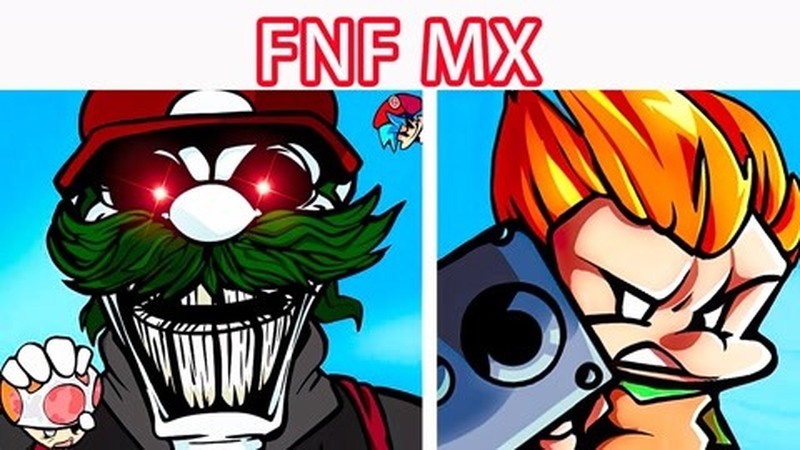 FNF周五放克动画:放克模组VSMX,MX与皮克Pico对战