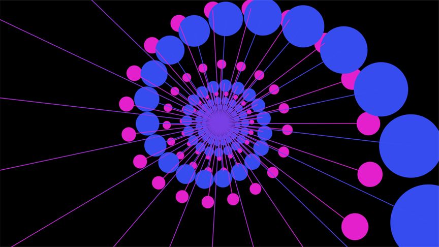 AE粒子plexus教程:炫彩DNA螺旋线条动画,效果很棒