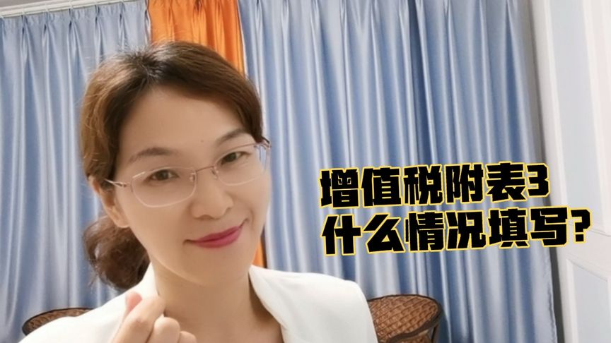 增值税附表三什么情况填写?