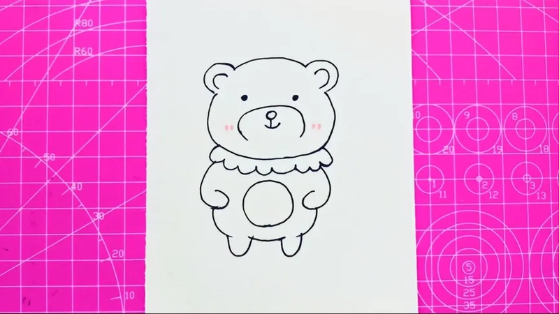简单易学的小熊简笔画,你也可以画哦!