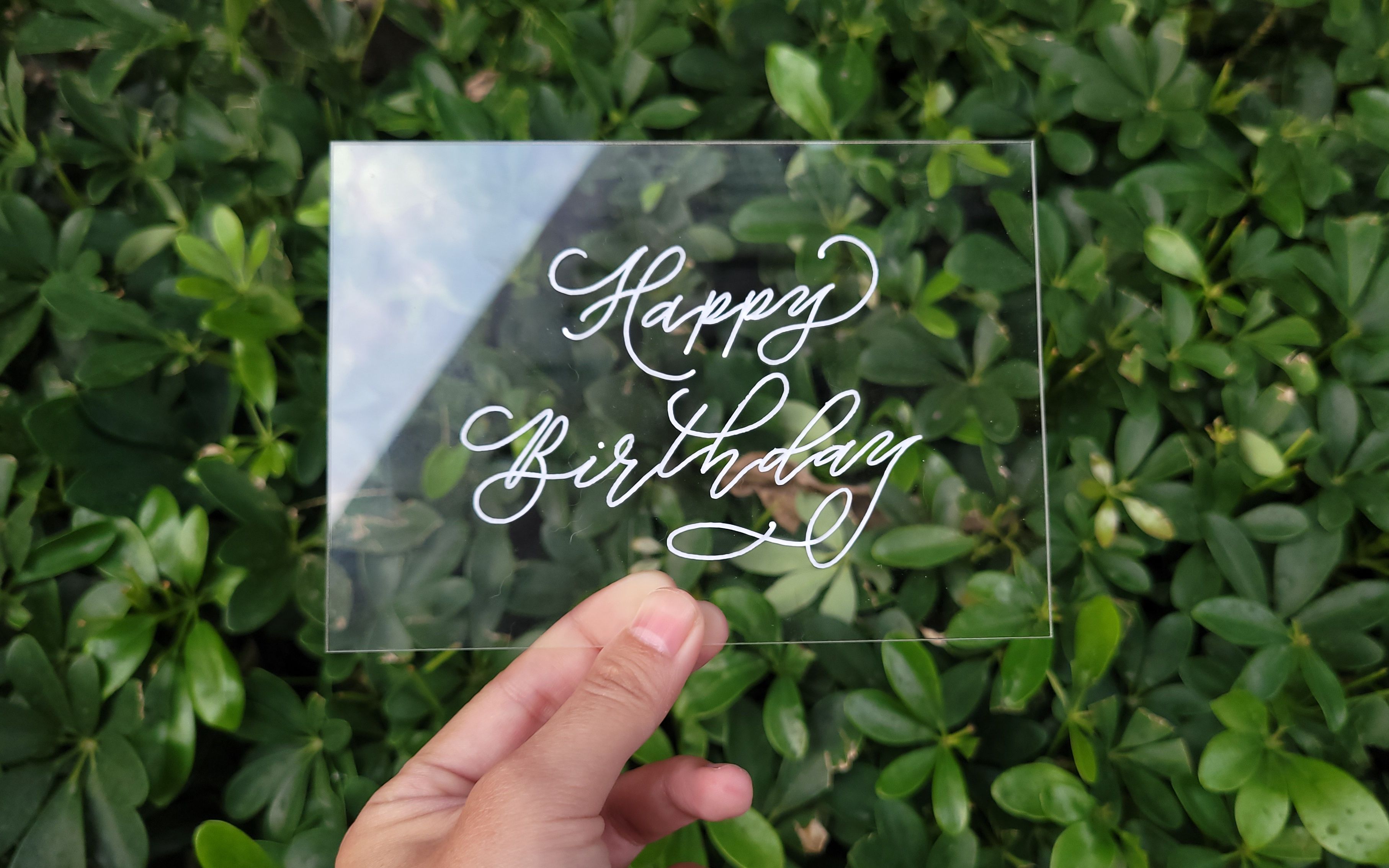 【英書】製作小清新英文書法透明信片,簡單過頭!