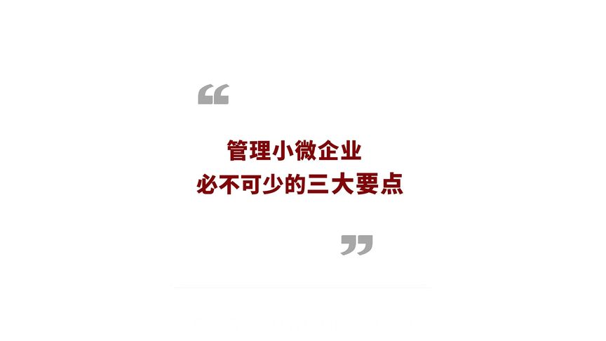 管理小微企业,必不可少的三个要点#阿米巴经营#和英阿米巴