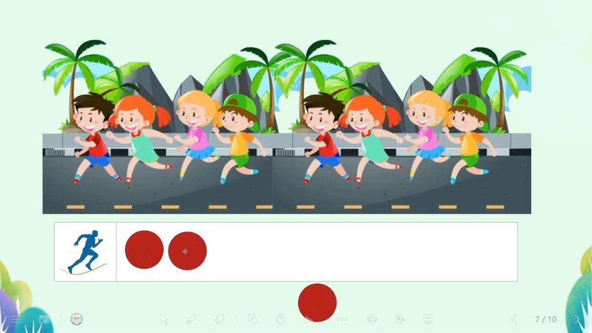 幼儿园大班数学《感知10以内的数量》希沃白板课件制作示范(2)