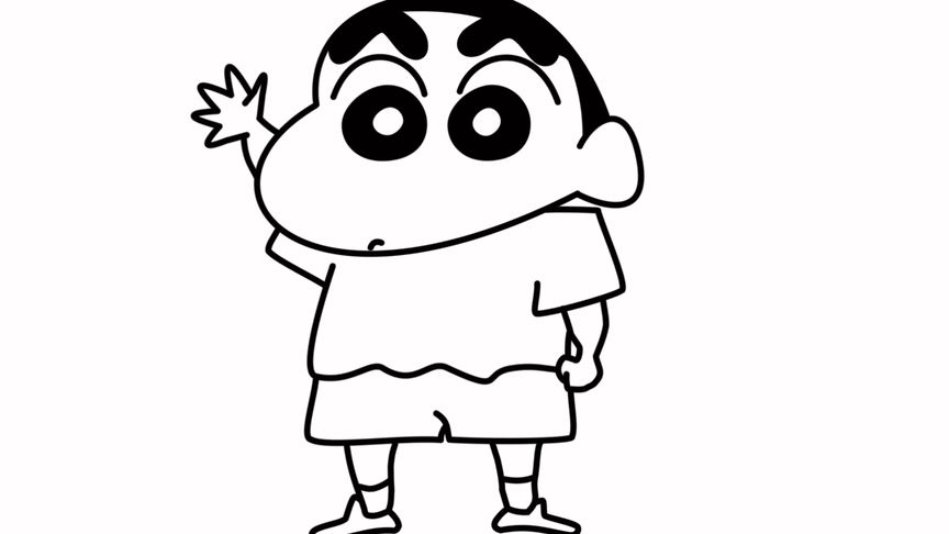 怎样画蜡笔小新(蜡笔小新简笔画)